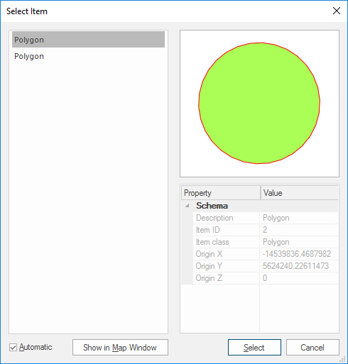 Selecting from a choice of items